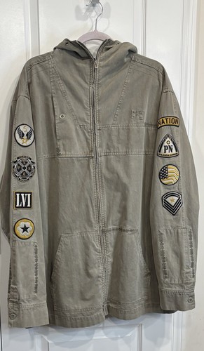 PARISH NATION Men’s Field Utility Military Jacket Size 3X Patched ...