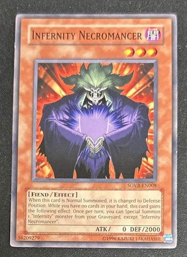 1996 Yugioh Stardust Overdrive Infernity Necromancer Card #SOVR-EN008 ...