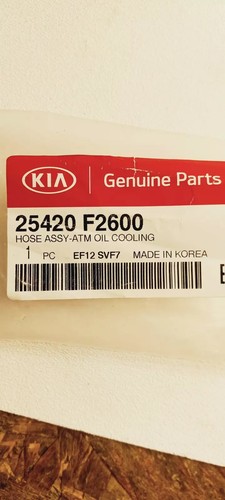 New OEM Transmission Oil Cooler Hose 2017-2020 Forte Elantra 2.0 1.6 ...