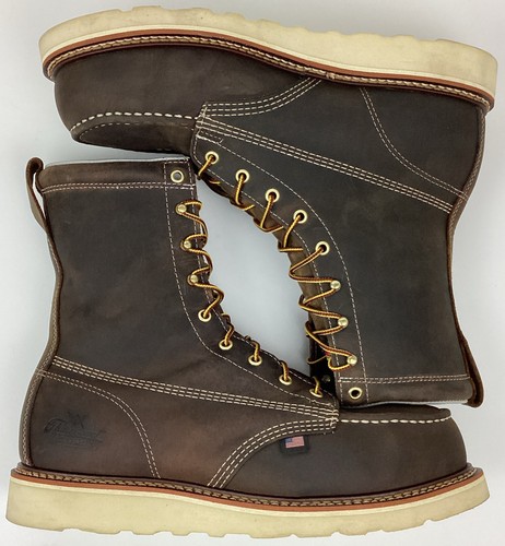 Thorogood 804-4478 Men's 8" Leather Moc Steel Toe Safety Work Boots ...