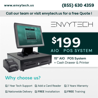 Brand New 15" Touchscreen POS Cash Register Till System For Boutiques ...