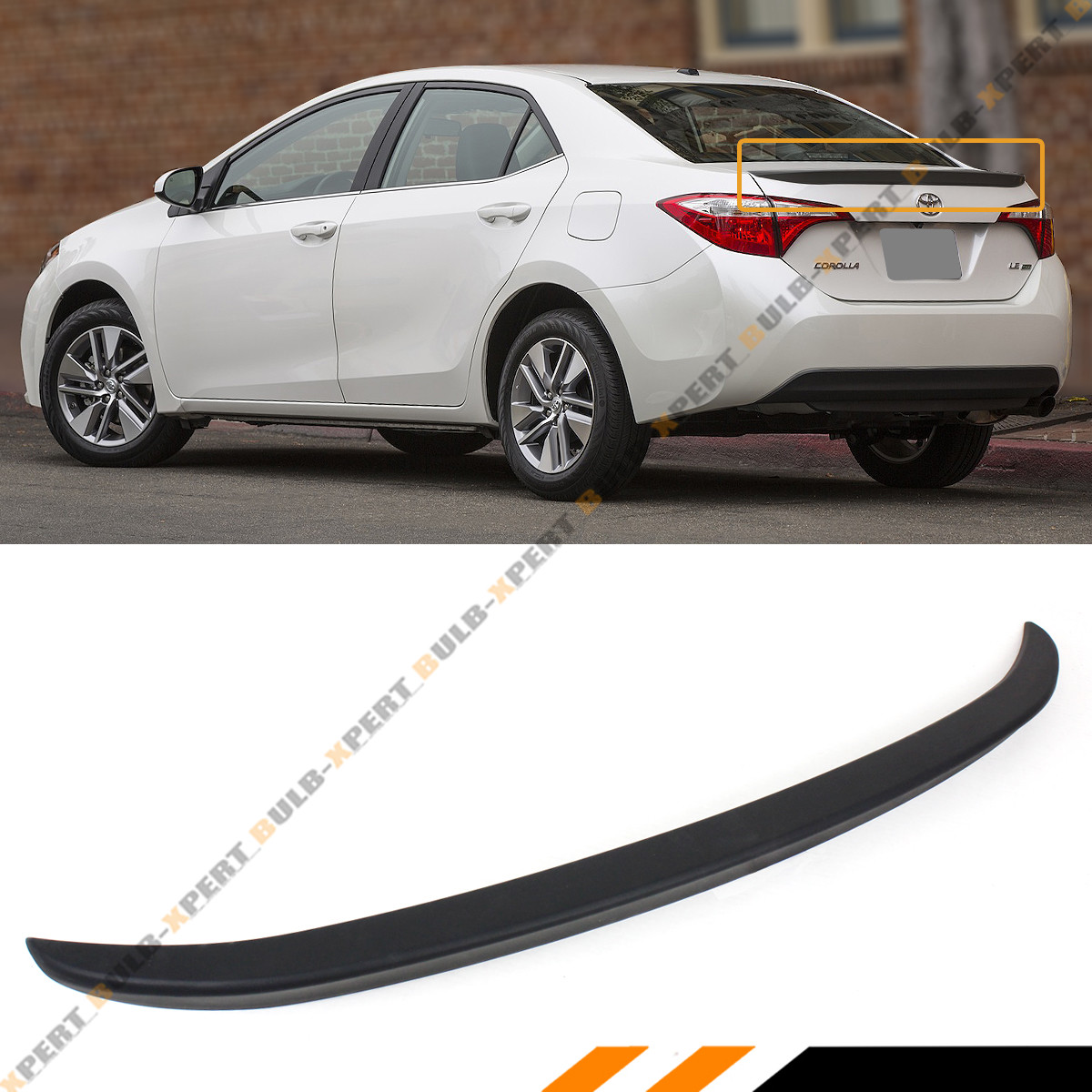 ABS OE JDM SPORT FLUSH FIT TRUNK LID SPOILER WING FOR 2014-2019 TOYOTA ...