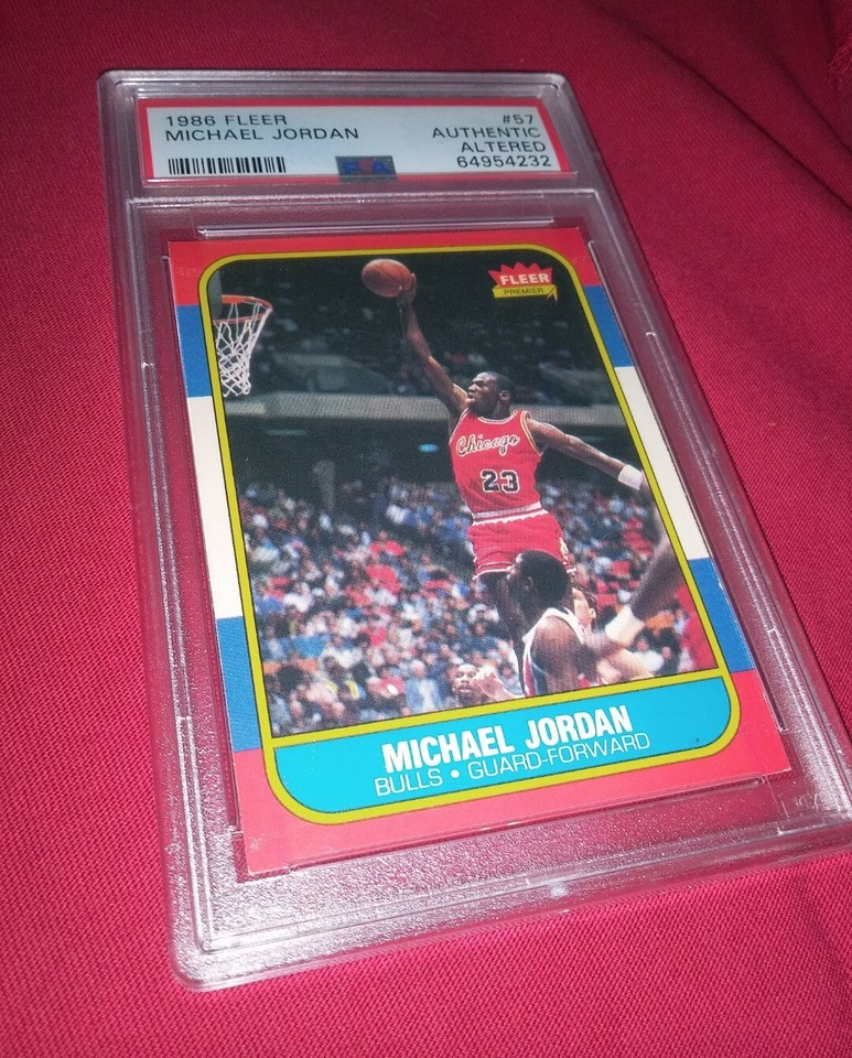 1986-87 🔥 Fleer Michael Jordan Rookie RC PSA Original #57🔥 Looks EX ...