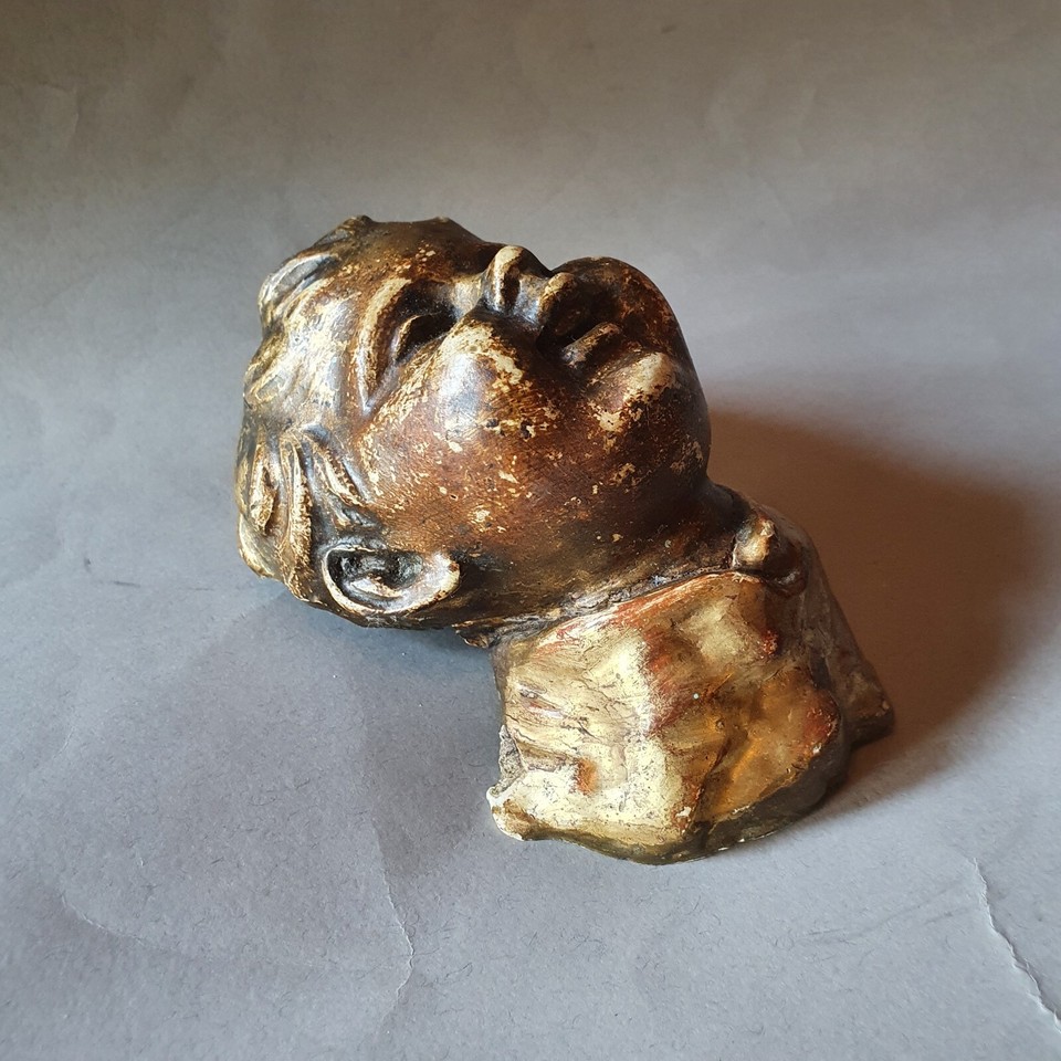 Ancient Child Head Sculpture in papier-mâché | eBay UK