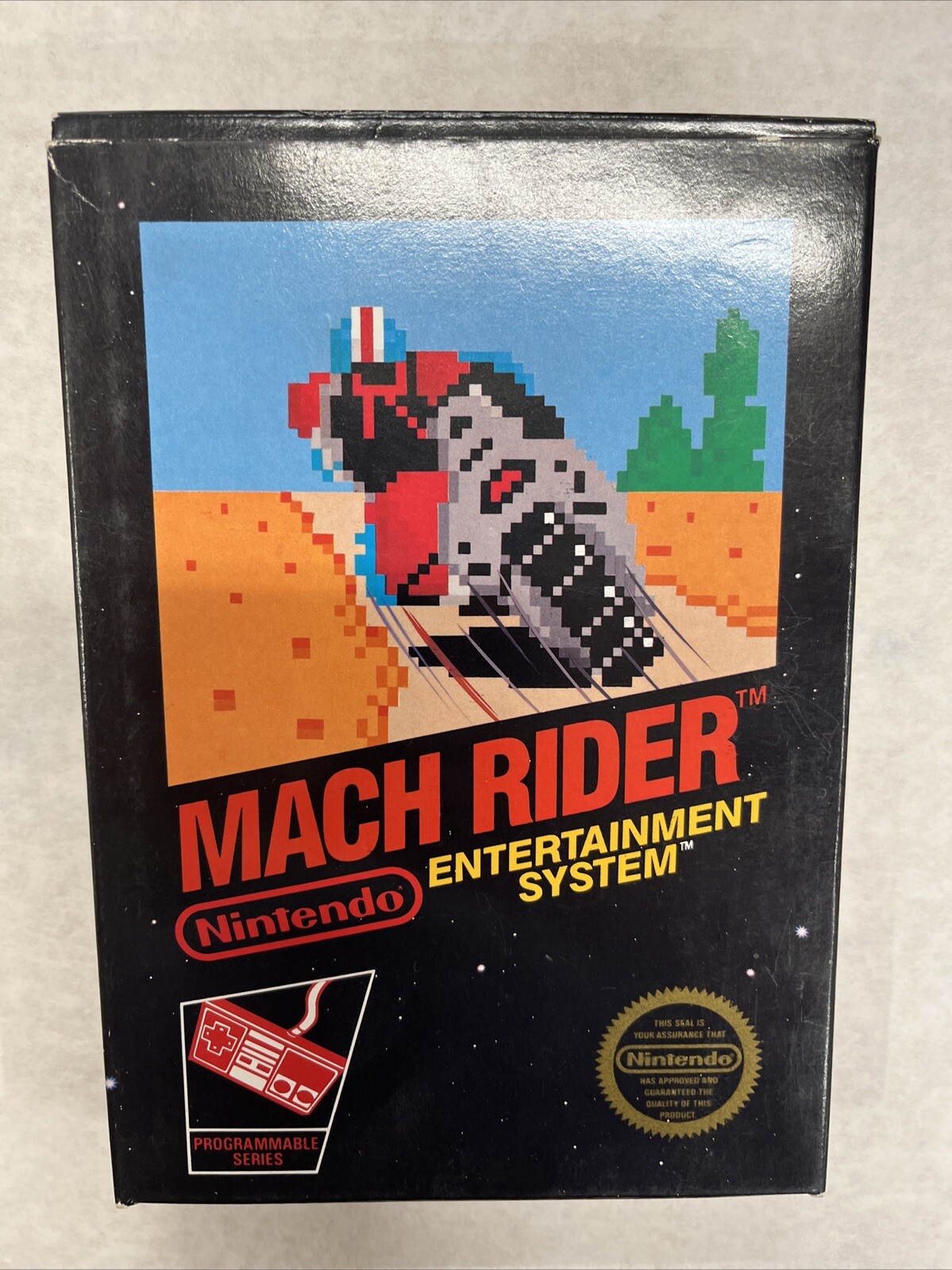 Mach Rider Nintendo NES 1985 CIB Complete in Box w/Manual 5 Screw, Nice ...