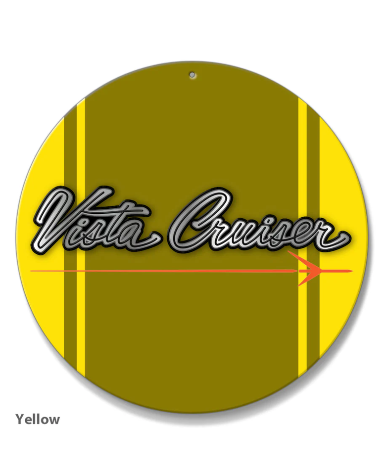 Oldsmobile Vista Cruiser Emblem 1964 - 1969 Aluminum Round Sign Made ...