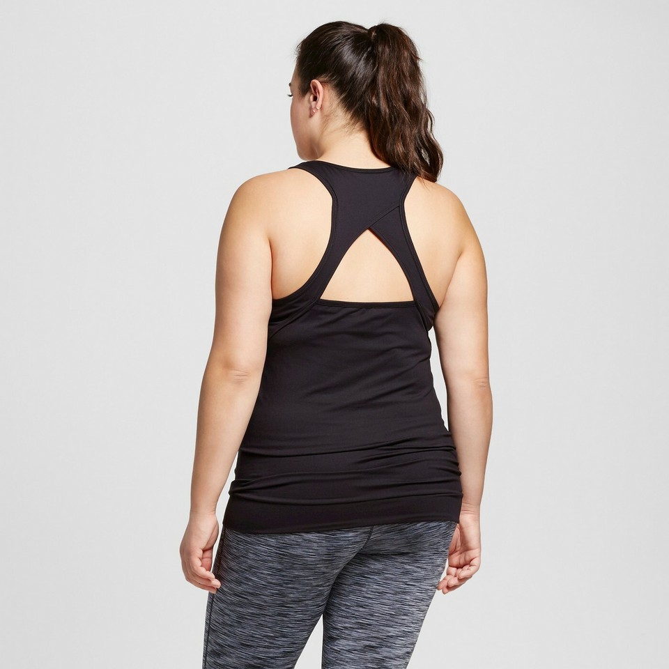 Women's Plus-Size Banded Bottom Athletic Sport Duo Dry Top C9 Champion ...