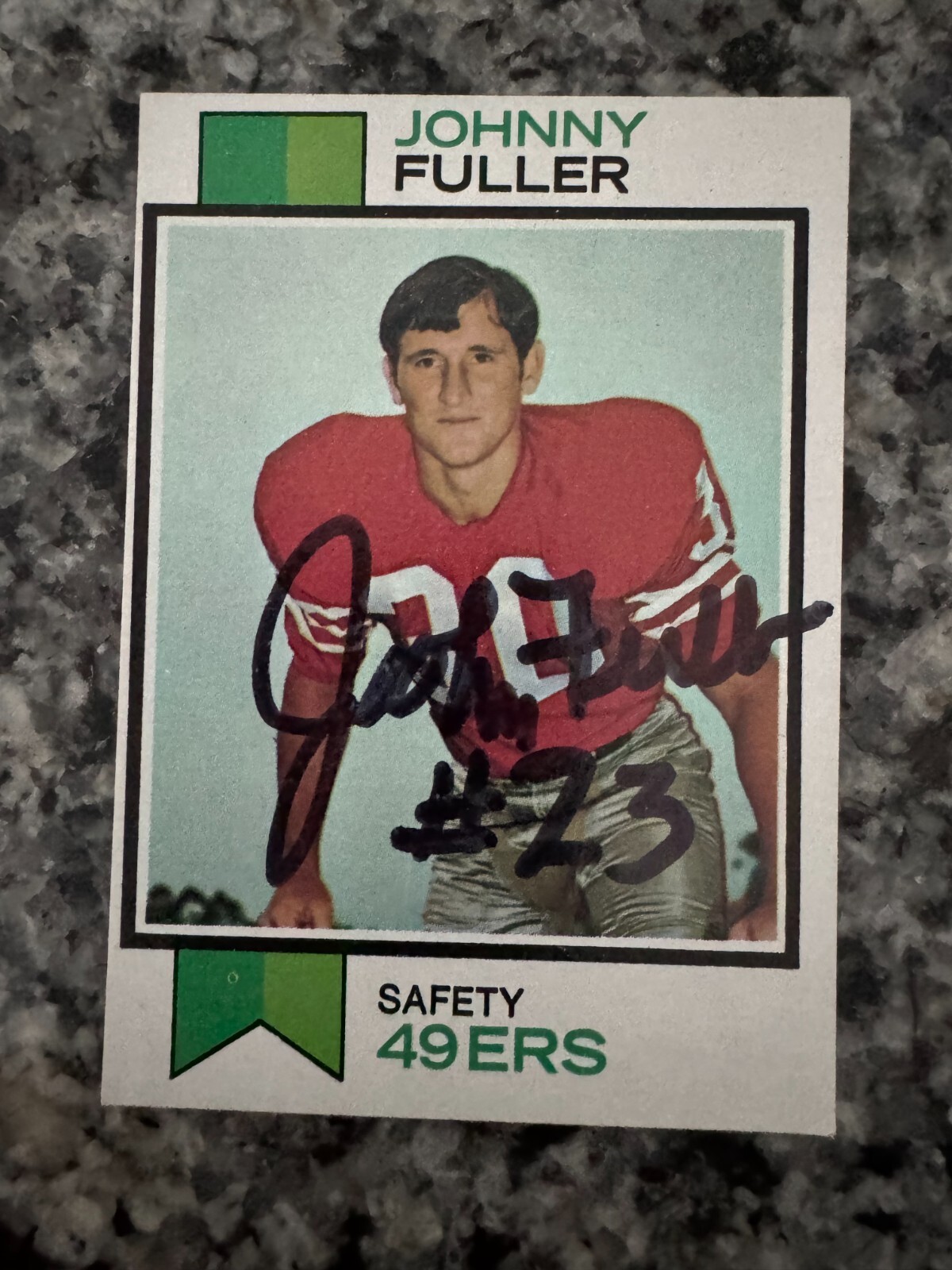 Johnny Fuller Signed San Francisco 49ers Card 1973 Topps | eBay