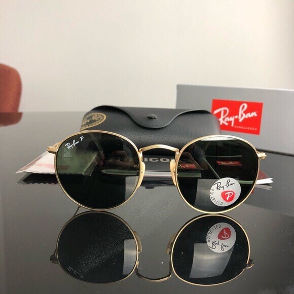 New Ray-Ban RB3447 Round Polarized Sunglasses | eBay