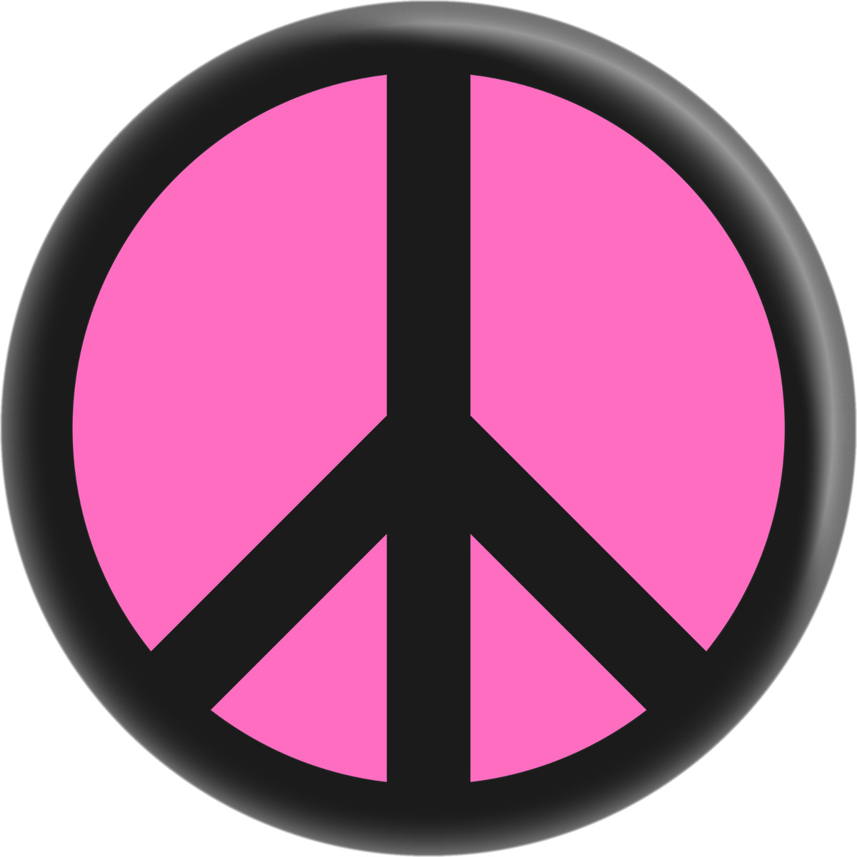 Pink Peace Sign Clipart