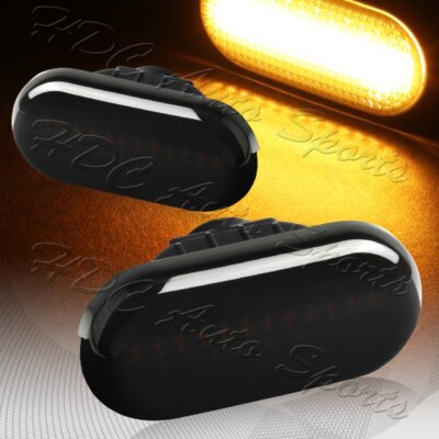 For Nissan Pathfinder/Navara/Cube Smoke Amber LED Turn Signal Side ...