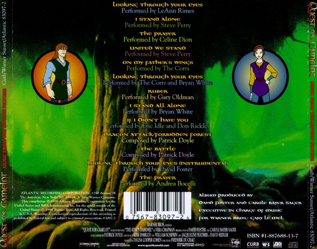 Quest For Camelot Original Soundtrack Original
