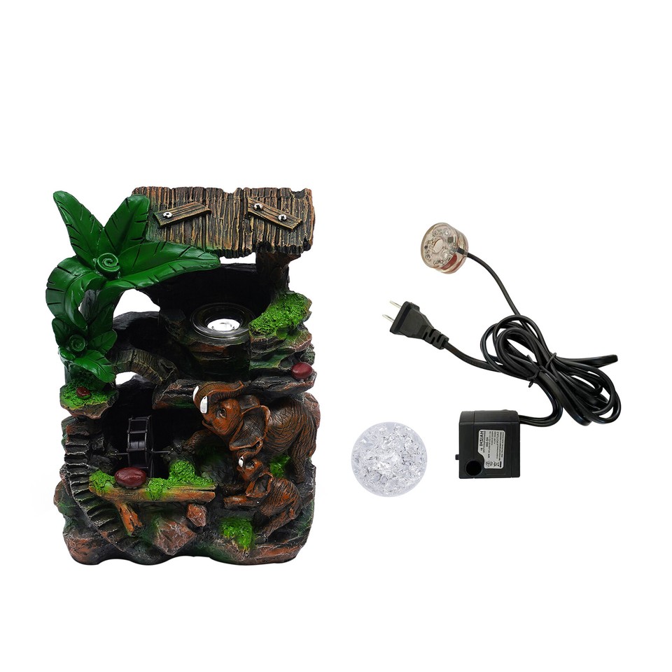 Tabletop Water Fountain Interior Decor Items Mini Fountain W/ 3W Water ...