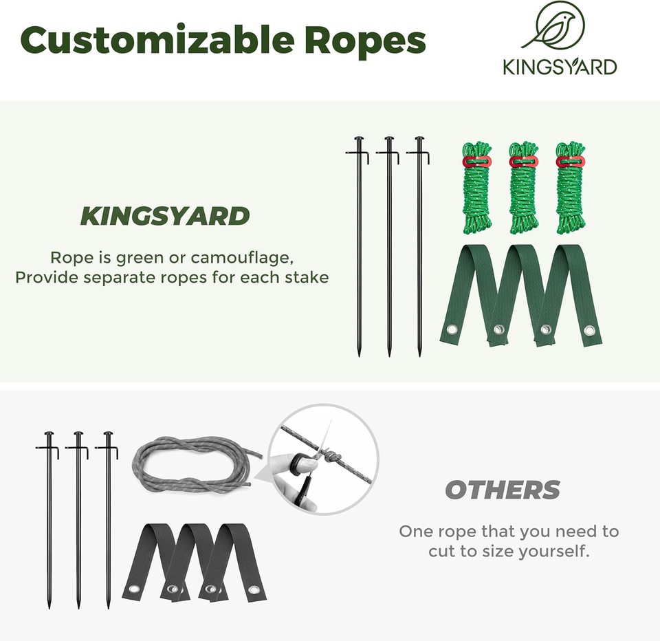 Heavy Duty Tree Stake Kit, 3 Pcs 12 Inch Steel Tree Stakes and Supports ...