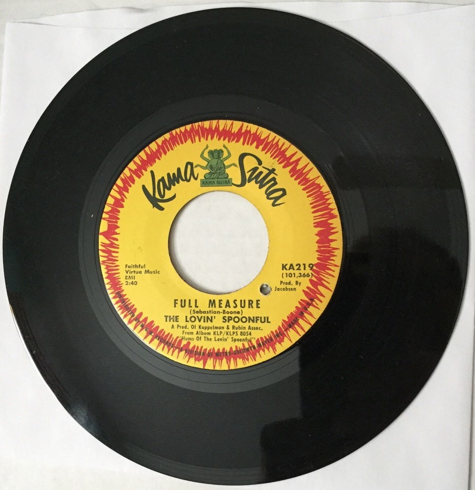 Rock 45 The Lovin' Spoonful - Full Measure / Nashville Cats On Kama ...