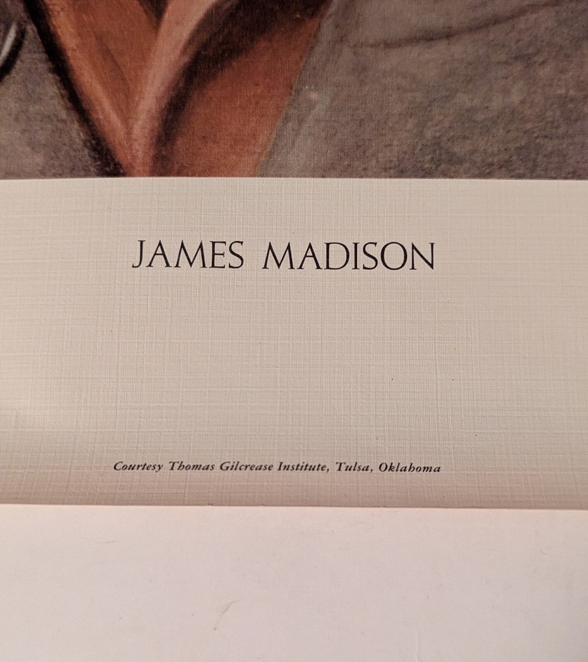 James Madison Historical Portrait Maritz Inc. Print 16"x20" 4th ...