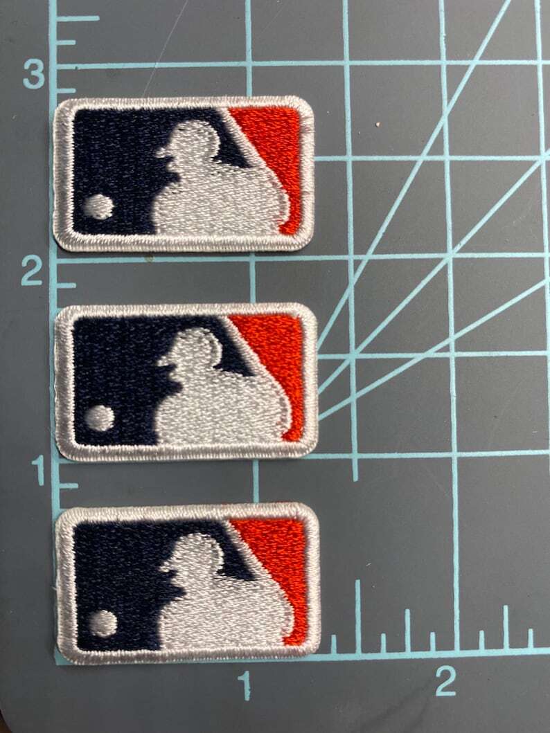 Iron on or Sew on Patches Major League Baseball Logo - 1.25" x 0.75 ...