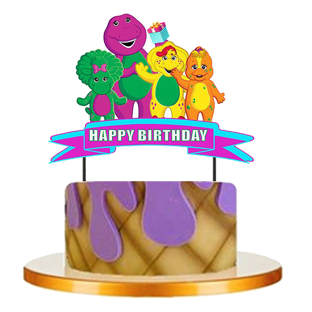 Barney Cake And Cupcakes