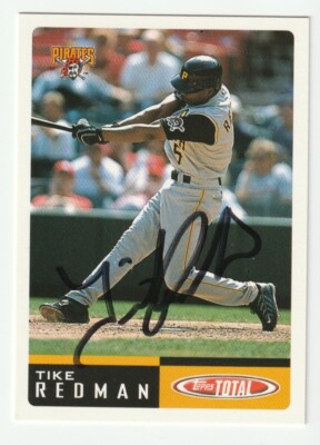 Tike Redman Signed 2002 Topps Total Card Auto Pittsburgh Pirates ...