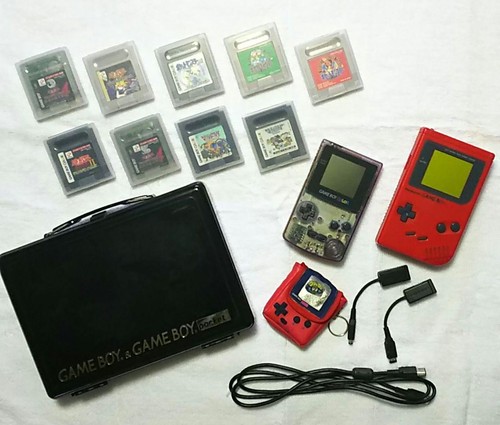 Game Boy Early Color, 2 Main Units, With Case, A Luxurious Set That You ...