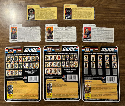 GI Joe File Card Mixed Lot NEW + Vintage | eBay