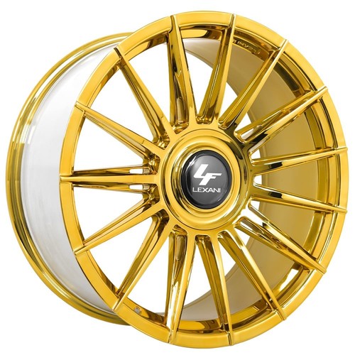 F24x9/R24x10"Staggered Lexani Wheels Lotus-XL Chrome/Gold Tint(Floating ...