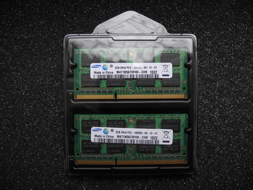 2x 2GB 4GB DDR3 Ram Speicher 1333 Mhz SODIMM Apple iMac 2010-2011 / 100 ...