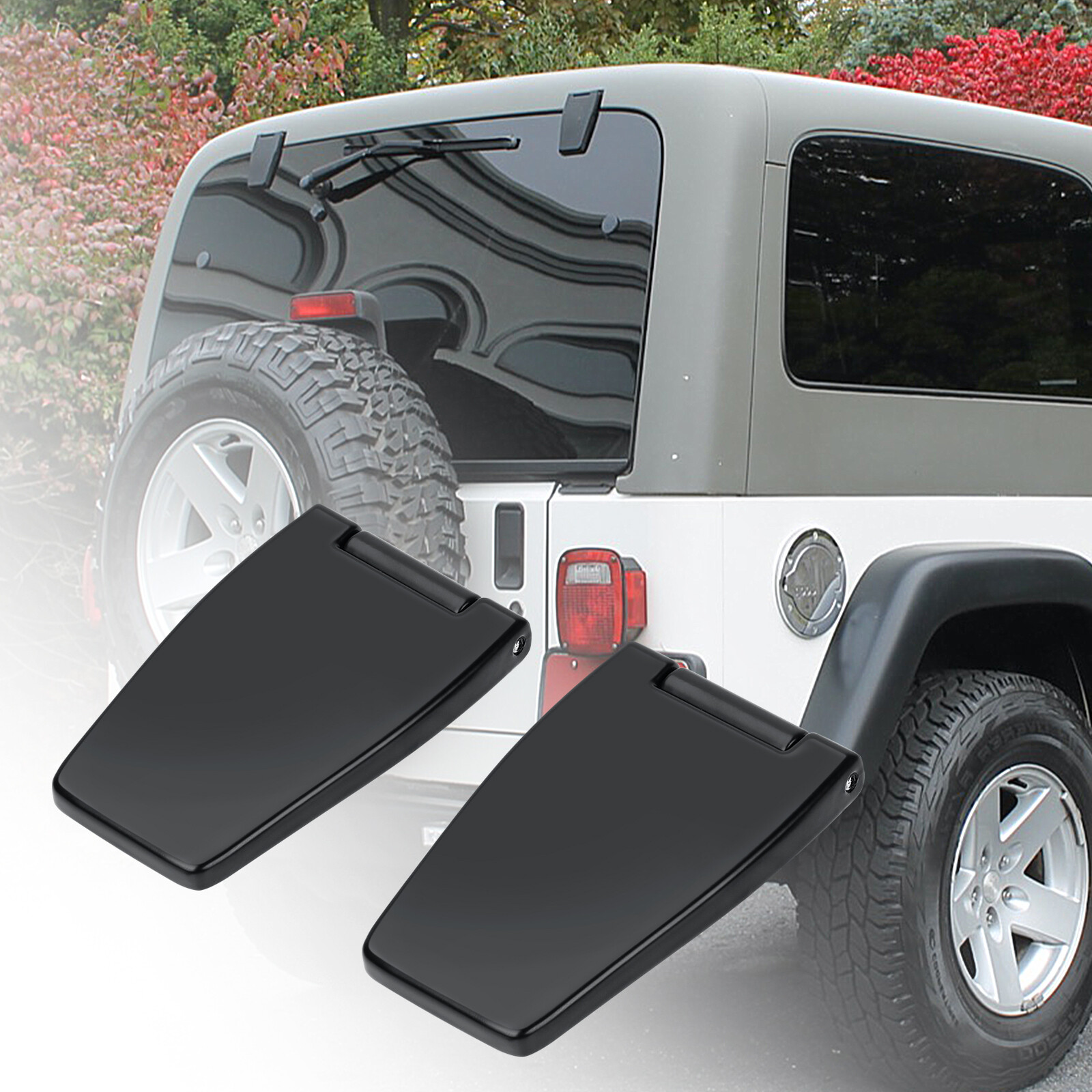 Rear Back Door Tail Gate Glass Window Hatch Hinge For Jeep Wrangler TJ ...