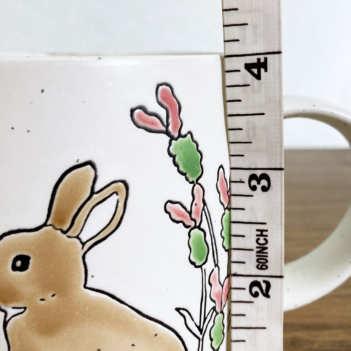 Bunny Rabbit Coffee Mug Large 17 oz Hand Painted Spring Easter Eli ...