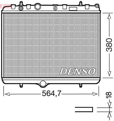 DENSO Radiator For CITROEN Berlingo C3 C4 DS Ds 3 OPEL PEUGEOT 2008 00 ...