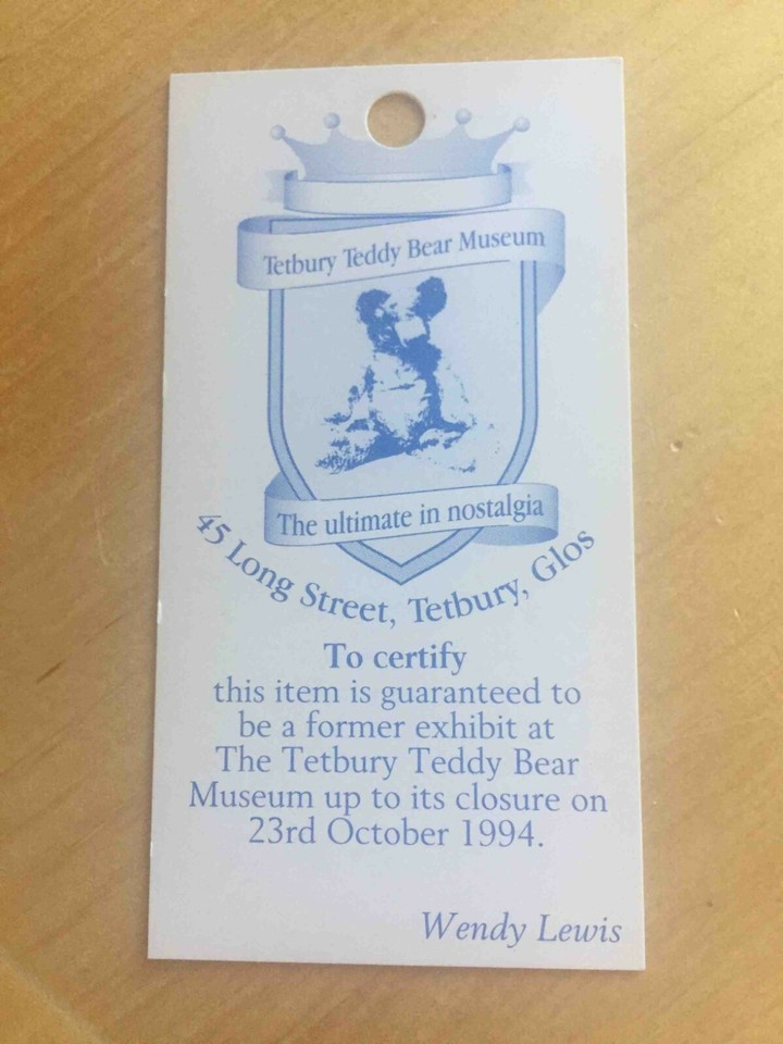 ANTIQUE Teddy Bear Mandy 16" Old and Over-Loved from English Museum in ...