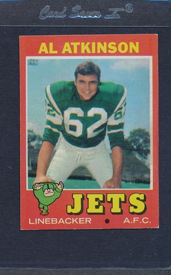 1971 Topps #048 Al Atkinson Jets EX/MT *924 | eBay