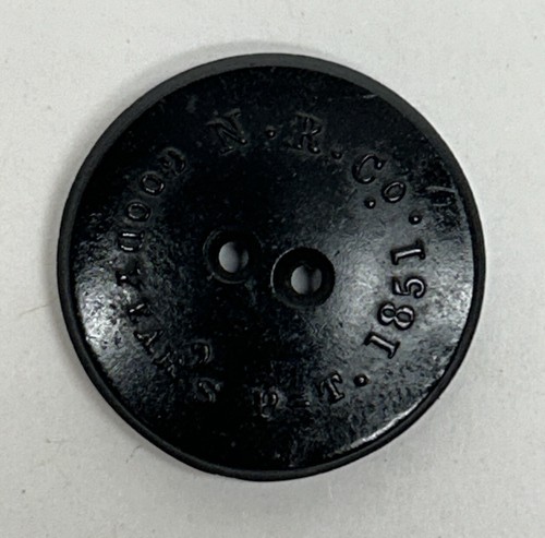 Vintage Sewing Button, Plastic, Goodyear’s P=T, 1851, N.R. Co. | eBay