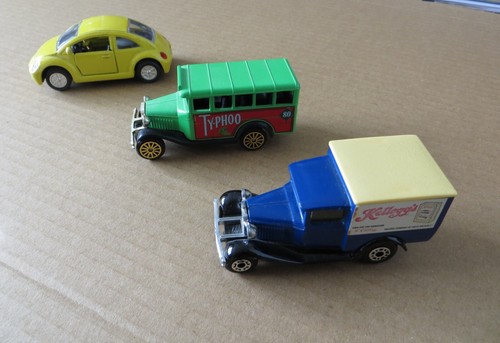 Matchbox Kelloggs & Corgi Typhoo Tea, Delivery Vans with Yellow Beetle ...
