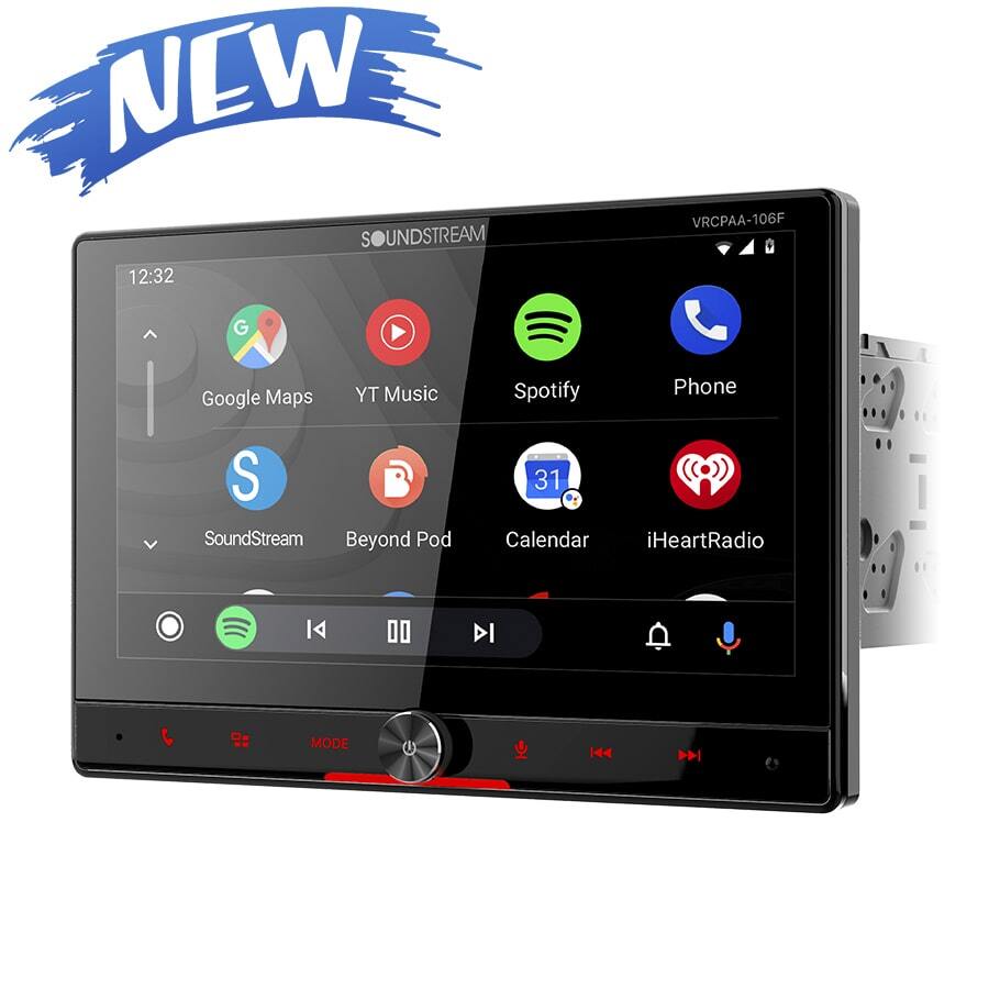 Soundstream 10.6" 2 DIN DVD Player Apple Carplay Android Auto Stereo ...