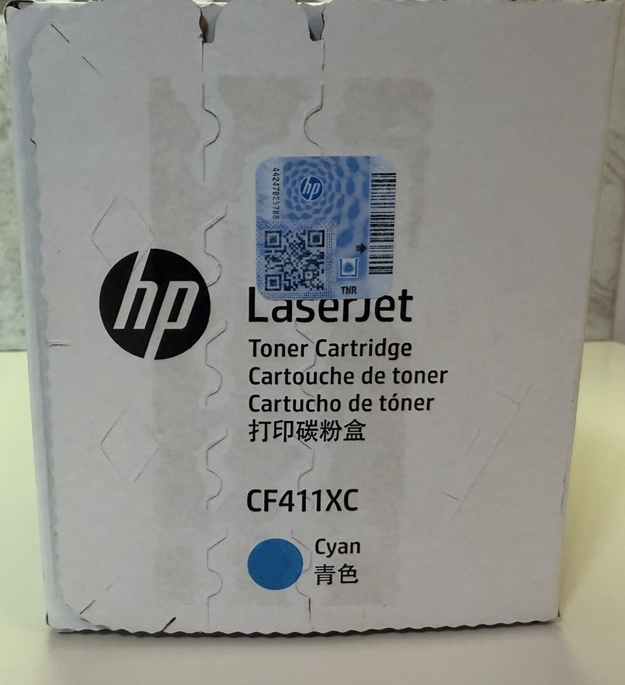 Genuine HP CF411XC 410X CYAN LaserJet Toner Cartridge NEW SEALED M452 ...