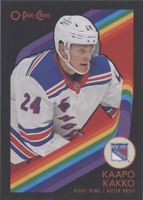 2023-24 O-Pee-Chee - Kaapo Kakko #391 Retro Black Border /100 for sale ...