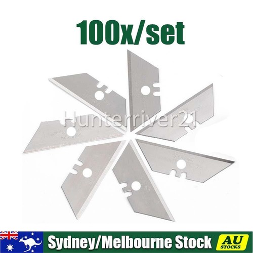 100x Stanley Knife Blades Replacement Utility Knife Blade Folding Knife ...