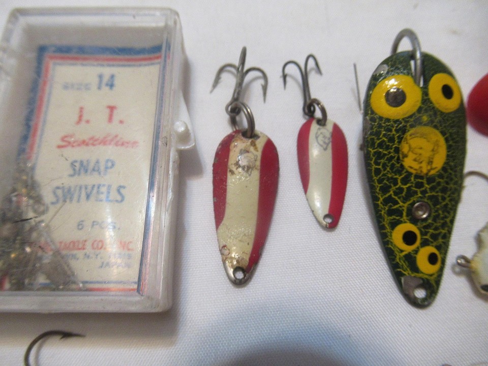 14 Tiny Smallest 70s Vintage Fresh Water Fishing Lures Jitterbug Mepps ...