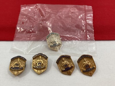 Vintage National Safety Council Safe Driver Award Pin Years 21-26-27-31 ...