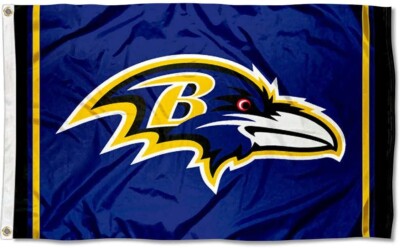 Ravens Flag 3X5 Baltimore Raven Banner NFL American Football Fast USA ...