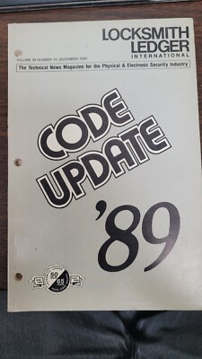 1989 Locksmith Ledger Code Update Magazine | eBay