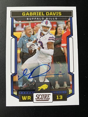 2023 Score Football Gabriel Davis #263 Auto Autograph Buffalo Bills | eBay