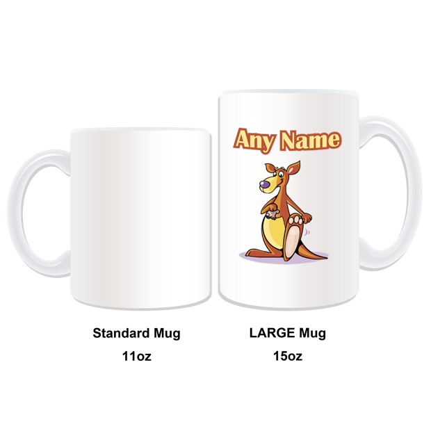 Personalised Gift Kangaroo Mug Money Box Cup Animal Design Australia ...