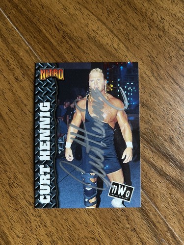 Curt Hennig Autographed Card - Mr Perfect - NWO WCW WWE WWF TNA ECW AEW ...
