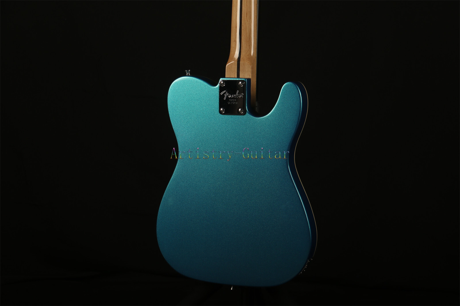 Factory Left-Handed Blue Semi-Hollow Body Telecaster Electric Guitar ...