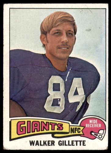 1975 Topps Walker Gillette New York Giants #336 VG/EX | eBay