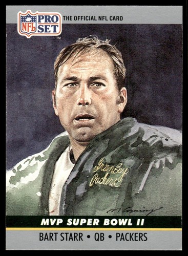 1990 Pro Set MVP Collectibles Bart Starr Green Bay Packers #2 | eBay