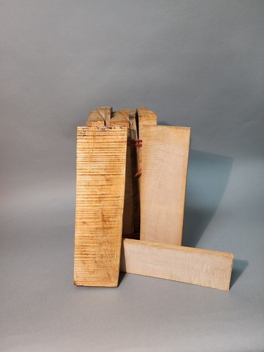 1PC 4/4 Size Violin Back Making Wood Material 60 years dried Flamed ...