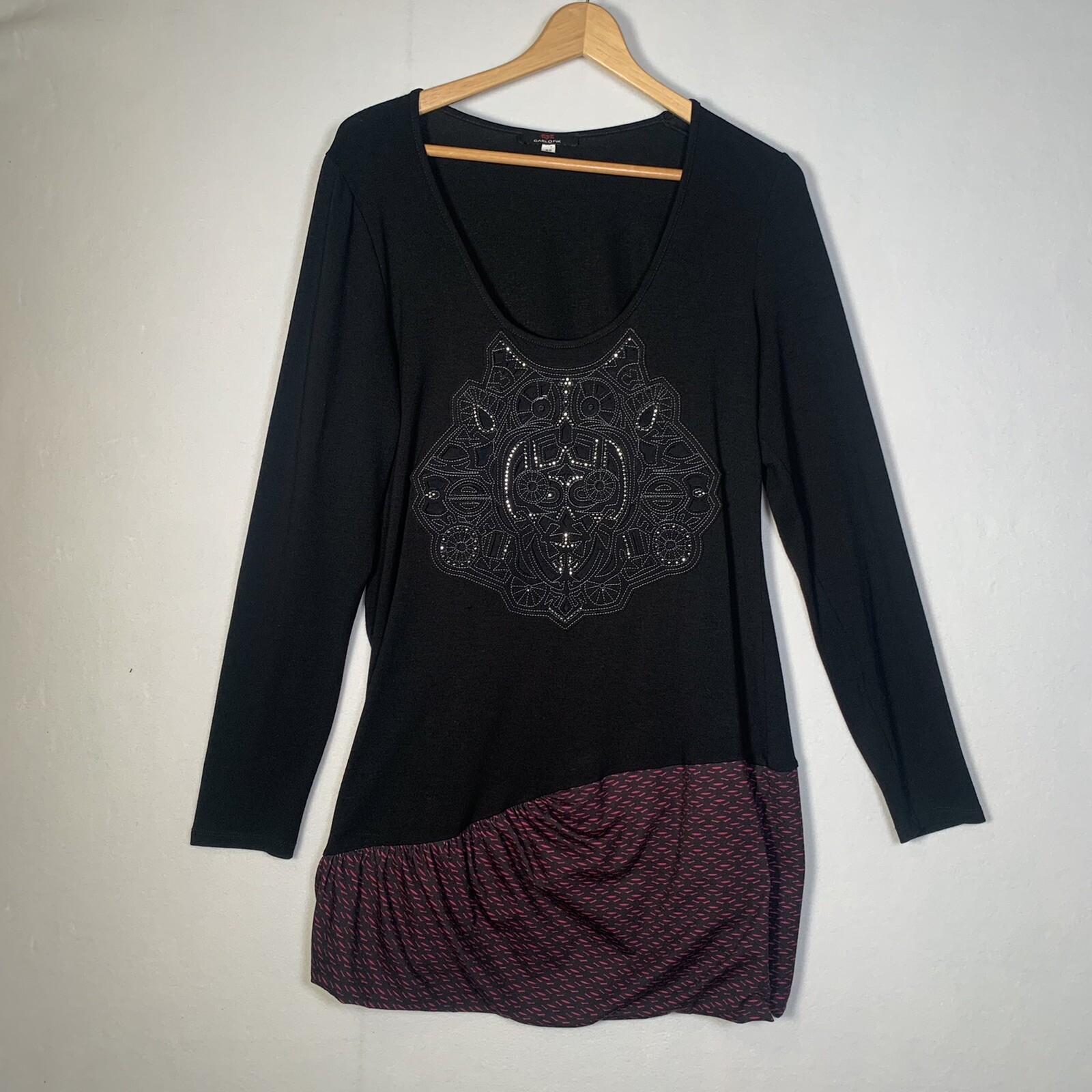 Carlopik Dress Short Funky Goth Retro Embellished Sk… - Gem